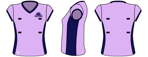 Netball Top (Cap Sleeve) - Mavericks Netball Club - Godfrey