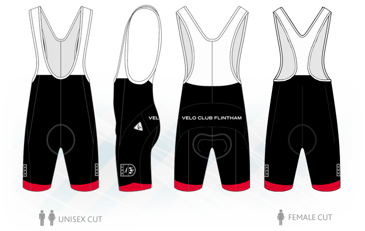 Custom Band Cycling Bib Shorts - Velo Club Flintham - Godfrey