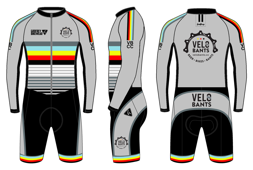 Custom L/S Front-Zip Cycling CrossSuit - VeloBants.CC - Godfrey