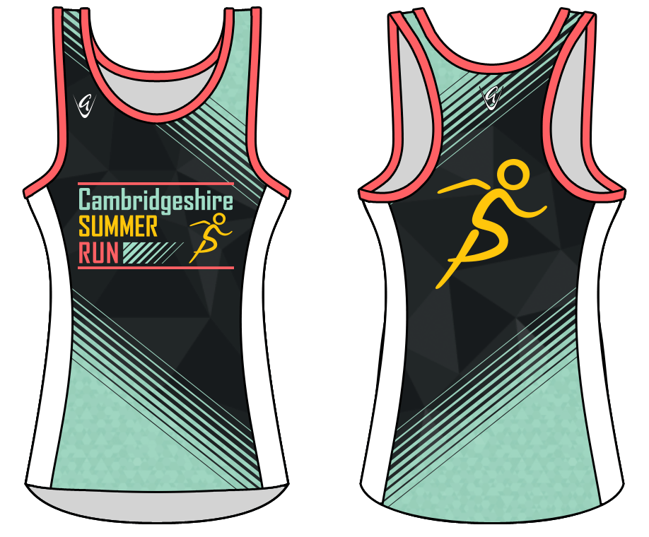 Custom Running Vest - Cambridgeshire Summer Run - Godfrey