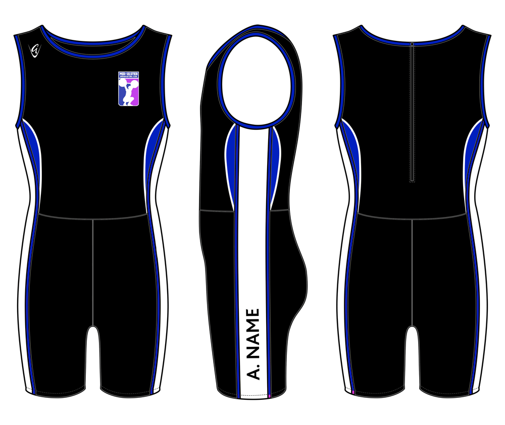 Custom Weightlifting Suit - Mid Ulster Weightlifting - Godfrey