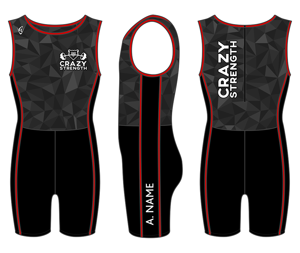 Custom Weightlifting Suit - Crazy Strength - Godfrey