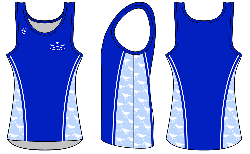 Custom Singlet - Curlew Rowing Club - Godfrey