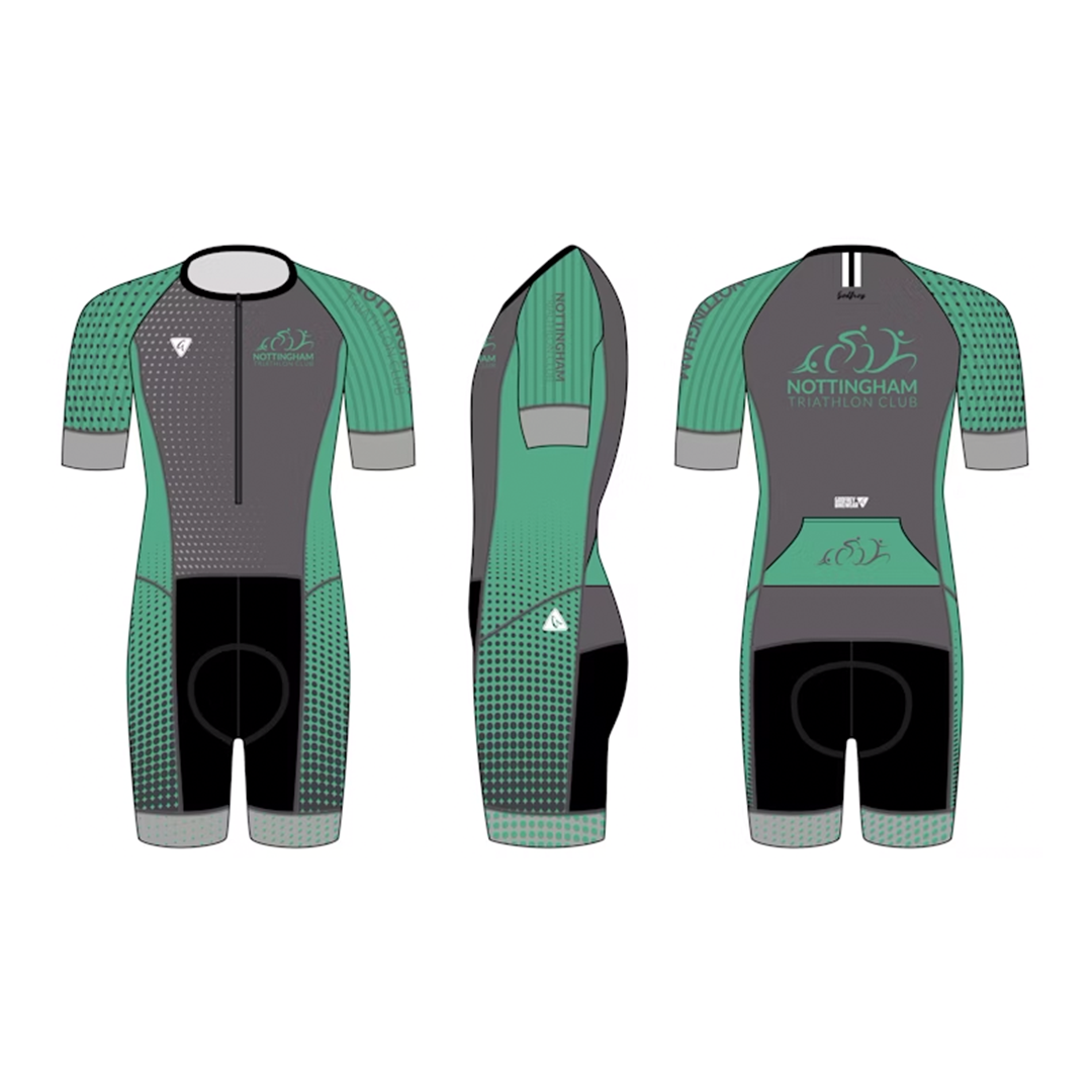 Custom S/S Elite Tri suit - Nottingham Triathlon Club - Godfrey