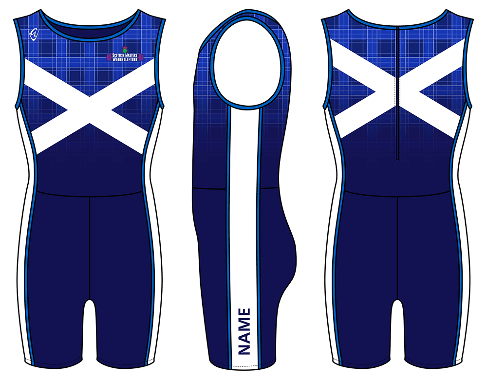 Custom Weightlifting Suit - Weightlifting Scotland - Godfrey