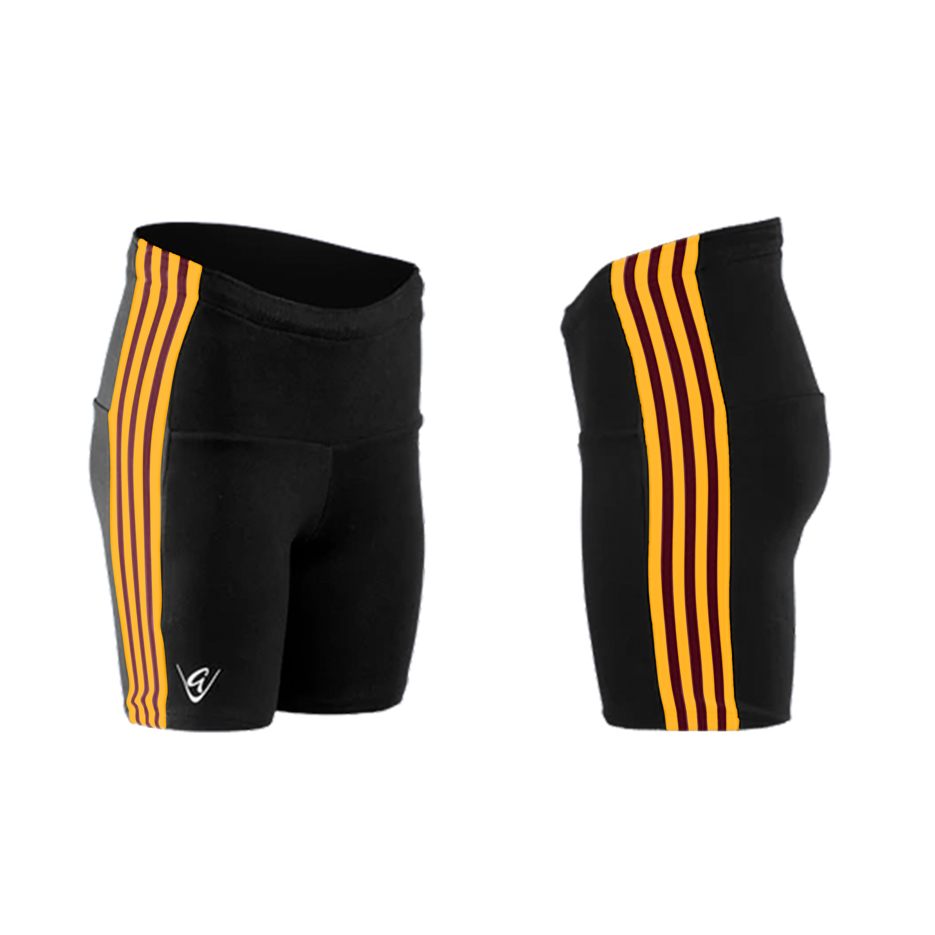 Classics Black/Maroon and Amber Shorts - Limited Edition - Godfrey