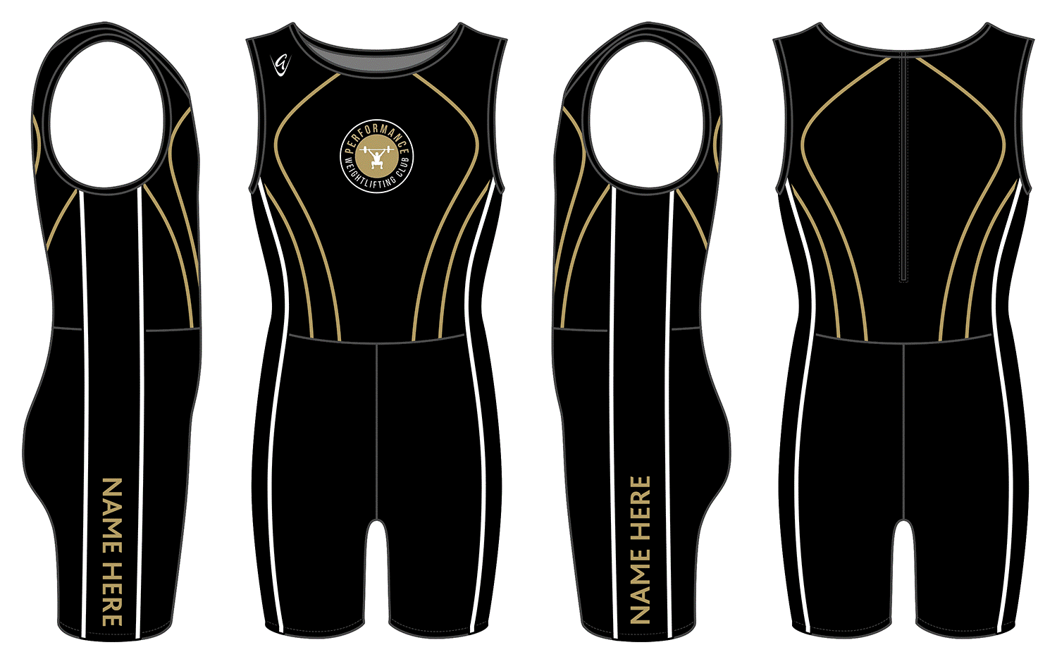 Custom Weightlifting Suit - PWC Weightlifting - Godfrey