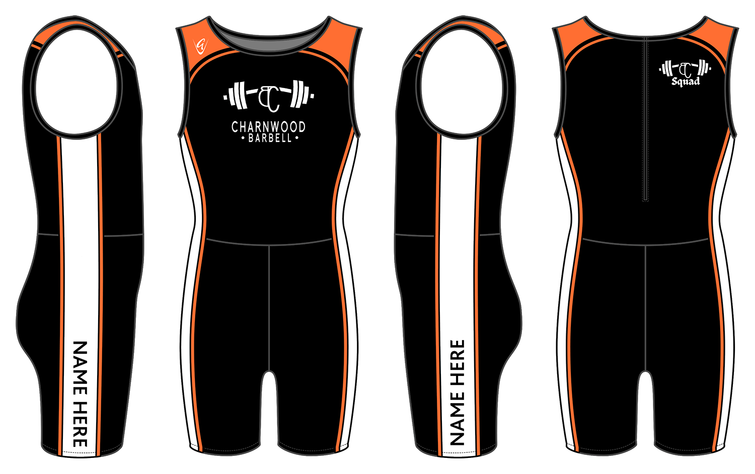 Custom Weightlifting Suit - Charnwood Barbell Godfrey